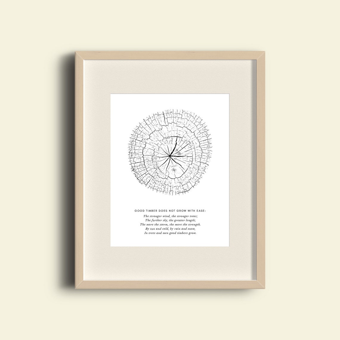 Good Timber Poem: 11x14 DIGITAL PDF DOWNLOAD, Good Timber, Tree, Poem ...