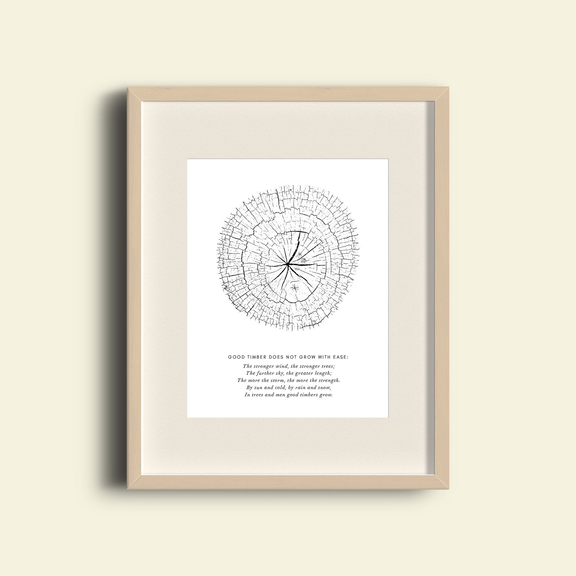 Good Timber Poem: 11x14 DIGITAL PDF DOWNLOAD, Good Timber, Tree, Poem ...