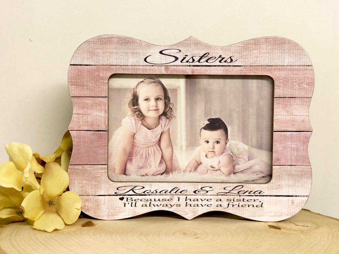Sisters Frame| Baby Frame| Sibling Frame| Brothers Frame| Personalized ...