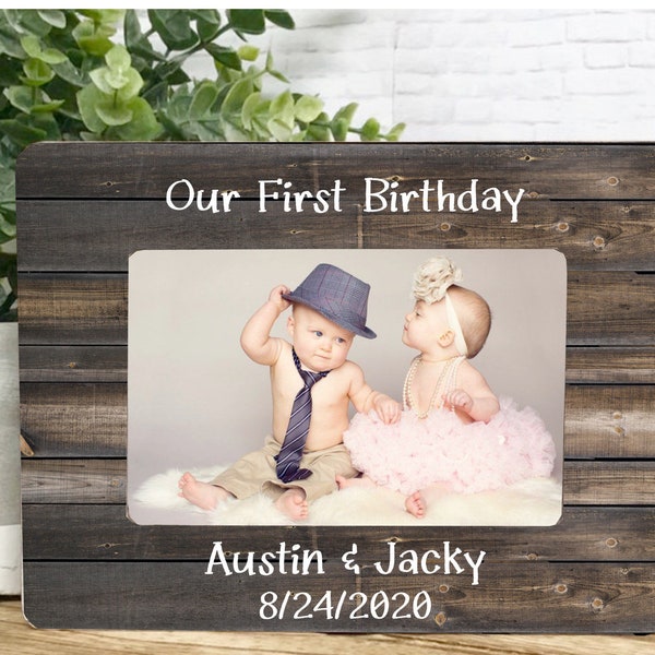 Boys First Birthday Picture Frame - Etsy