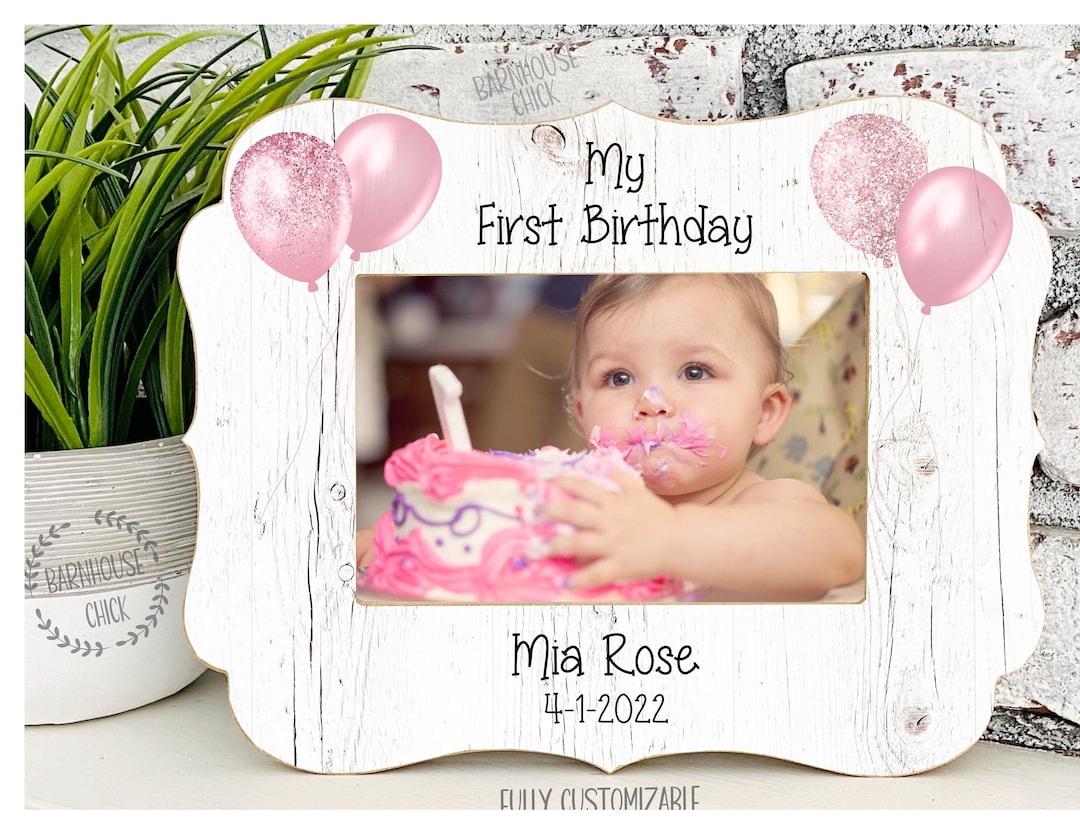Birthday Frame| Baby Frame| First Birthday Frame| First Birthday Gift ...