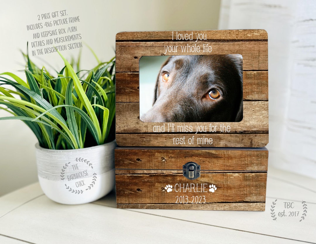 Pet Loss| Pet Loss Frame| Keepsake Box| Memorial Pet Urn| Pet Keepsake ...