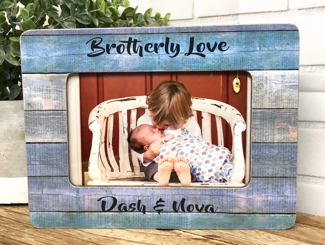 New Brother Gift, Brother Frame, Sibling Frame, Baby Frame ...