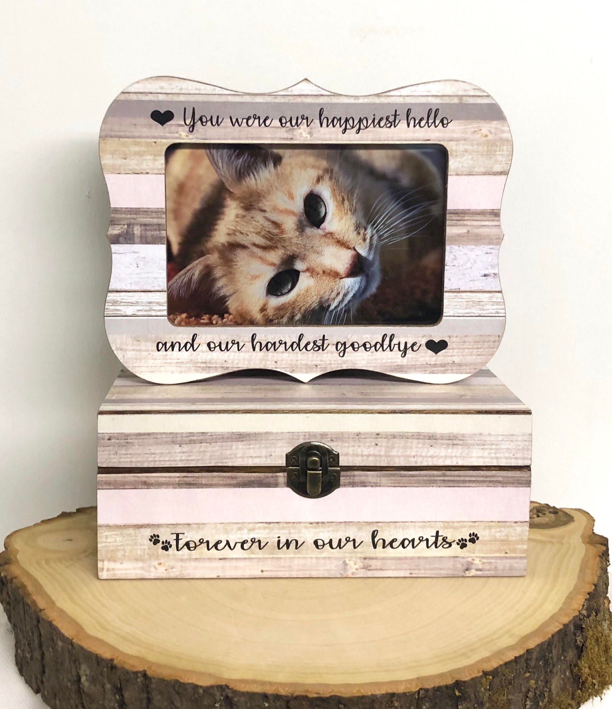 Pet Loss Keepsake Box| Memorial Box| Pet Urn| Cat Frame| Dog Frame ...