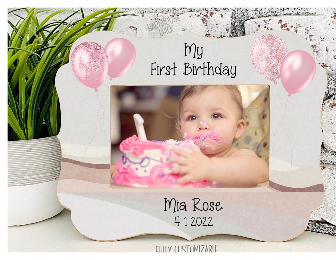 Birthday Frame| Baby Frame| First Birthday Frame| First Birthday Gift ...