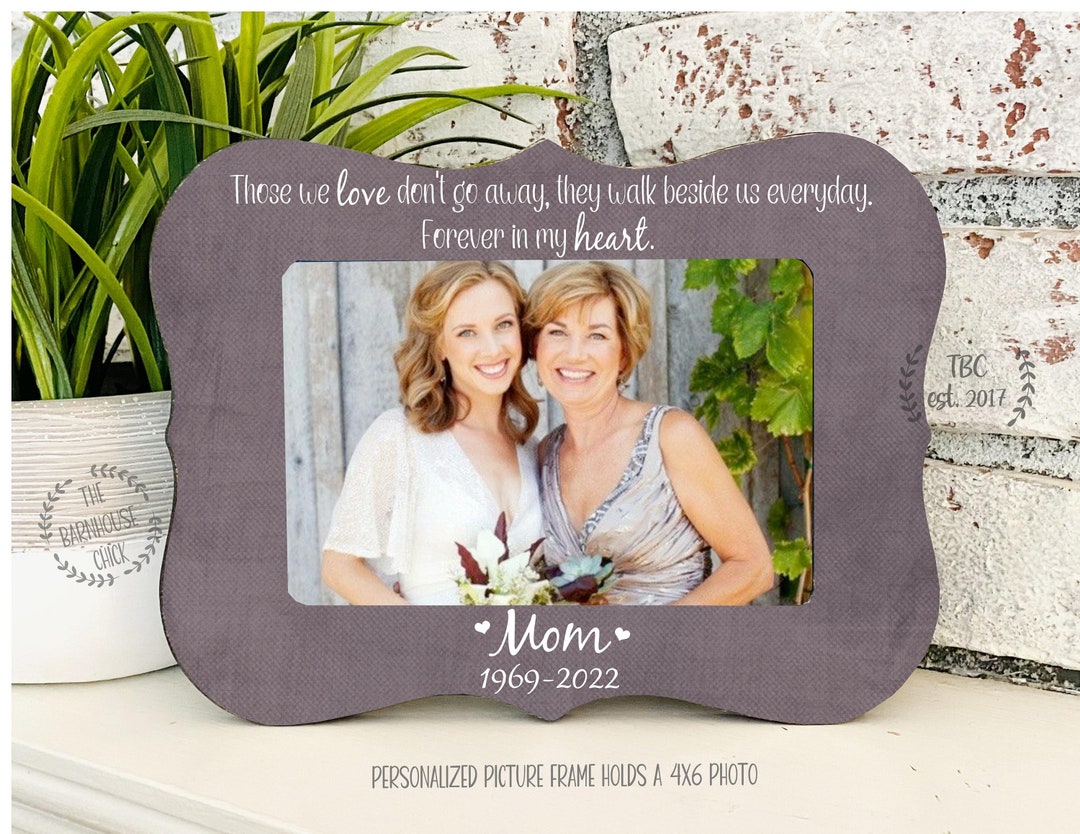 Personalized Remembrance Frame- Mom Loss Gift Idea- Mom Frame- Memorial ...