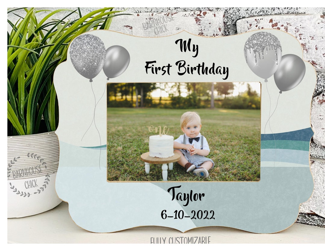 Birthday Frame Baby Frame First Birthday Frame First Birthday Gift Idea ...