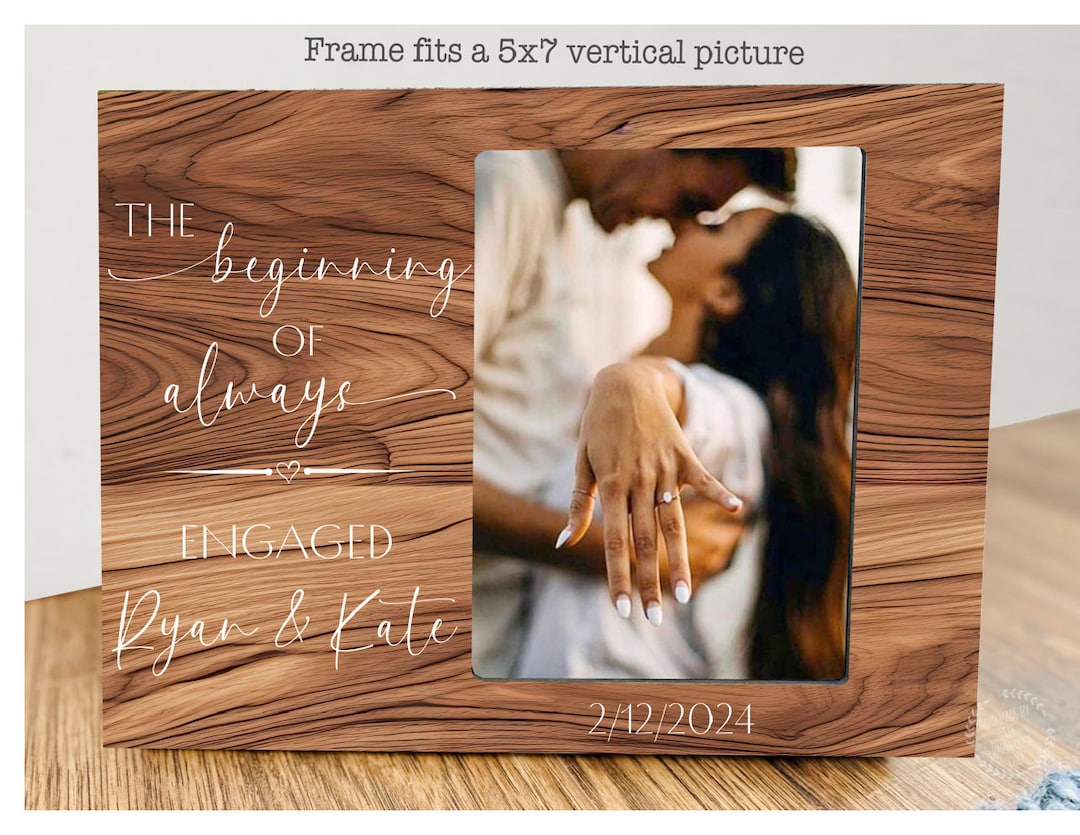 Engagement Frame, Personalized Engagement Gift, Engagement Gift for ...