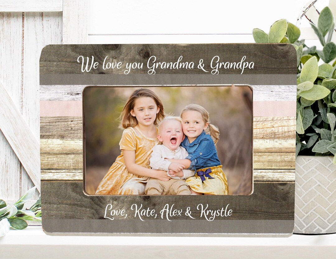 Grandparents Gift, Personalized Grandparents, Grandma Frame, Grandpa ...