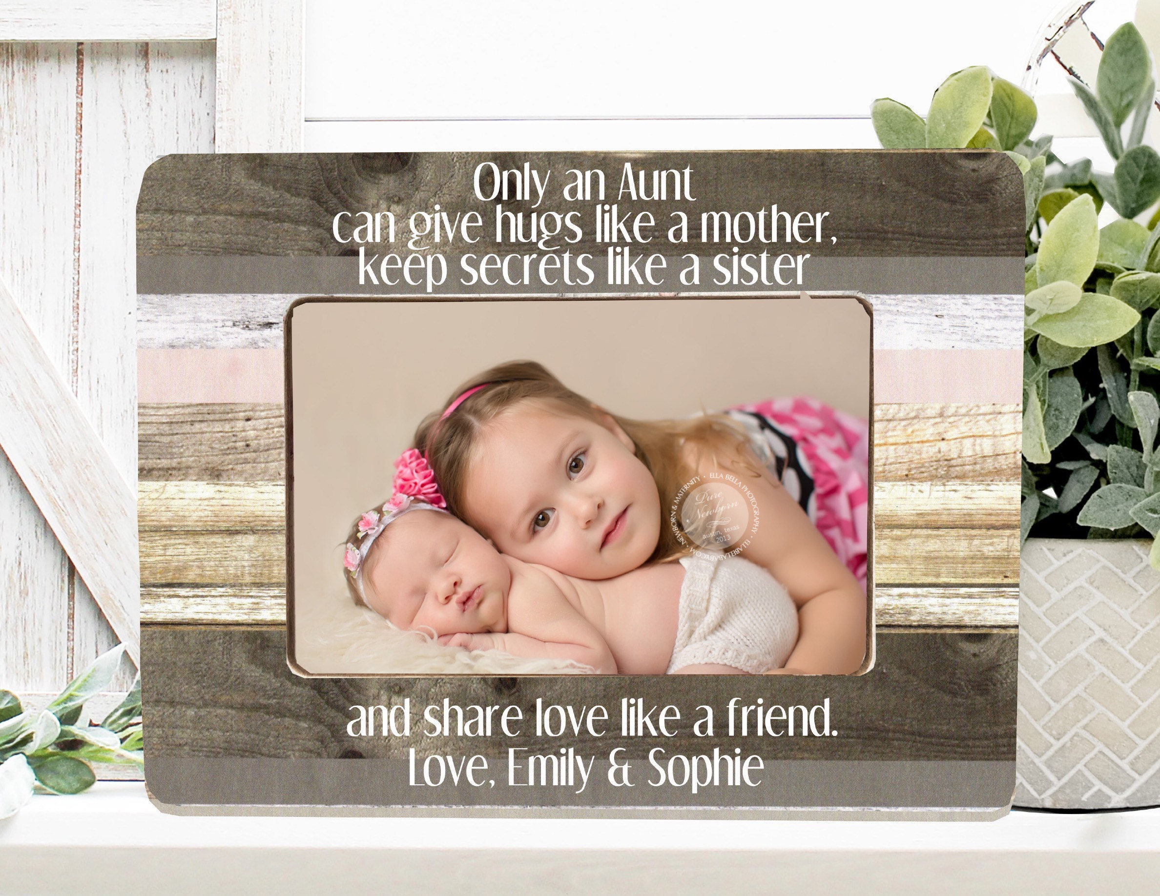 Aunt Frame Auntie Frame Personalized Aunt Aunt Gift Tia - Etsy