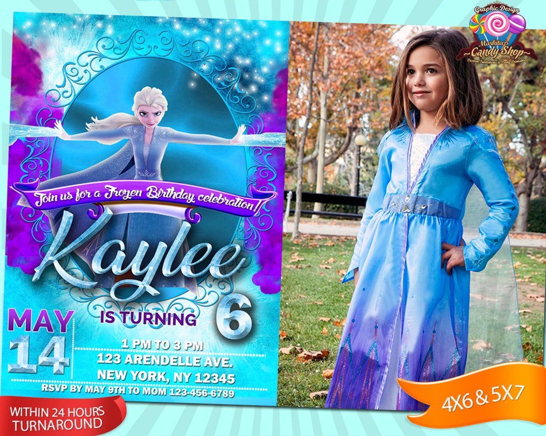Frozen 2 Invitation Isolation Online Evite Custom Etsy