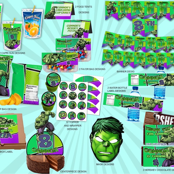 Hulk Party - Etsy