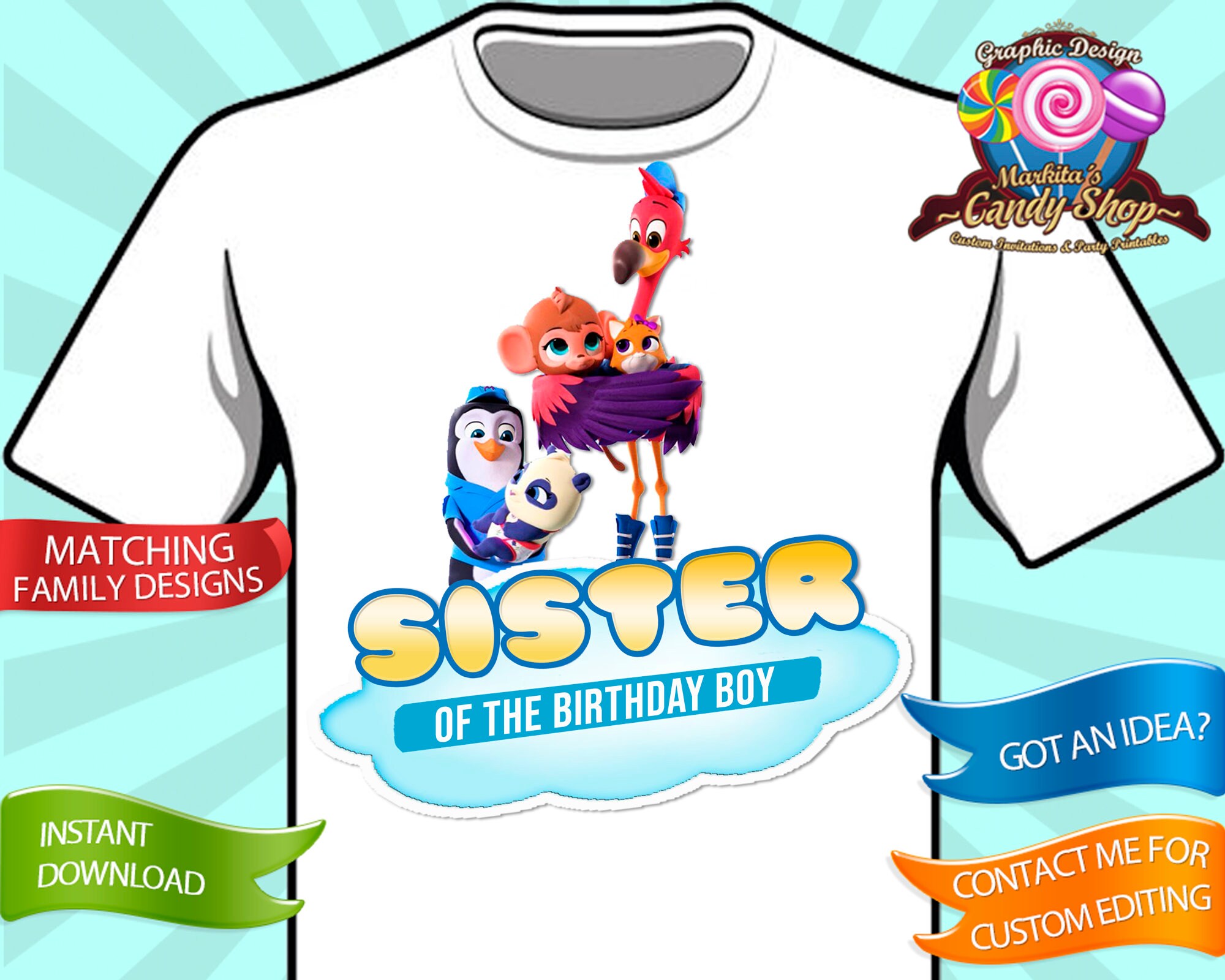 TOTS Digital Iron On Design Instant Download Party - Etsy