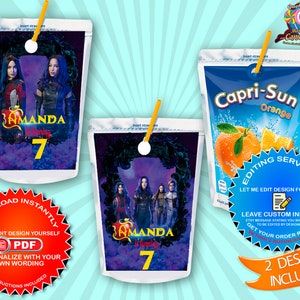 Descendants 3, Banner, Printable, Digital, Design, Instant Download ...