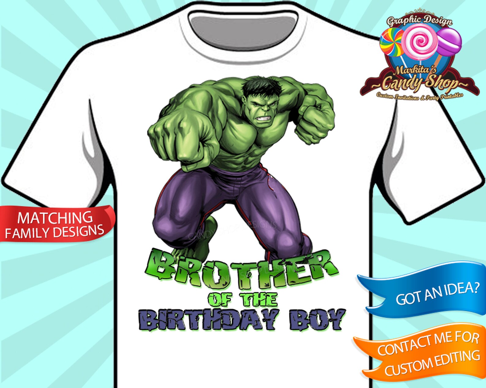 Hulk Digital Iron On Design Party Birthday Decoration - Etsy