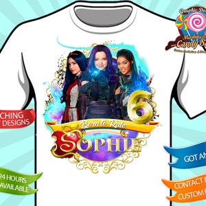 Descendants, 3, Digital, Chip Bag, Label, Design, Party, Birthday ...