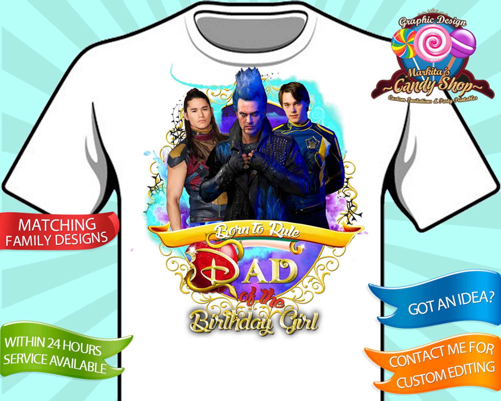 Descendants 3 Digital Chip Bag Label Design Party | Etsy