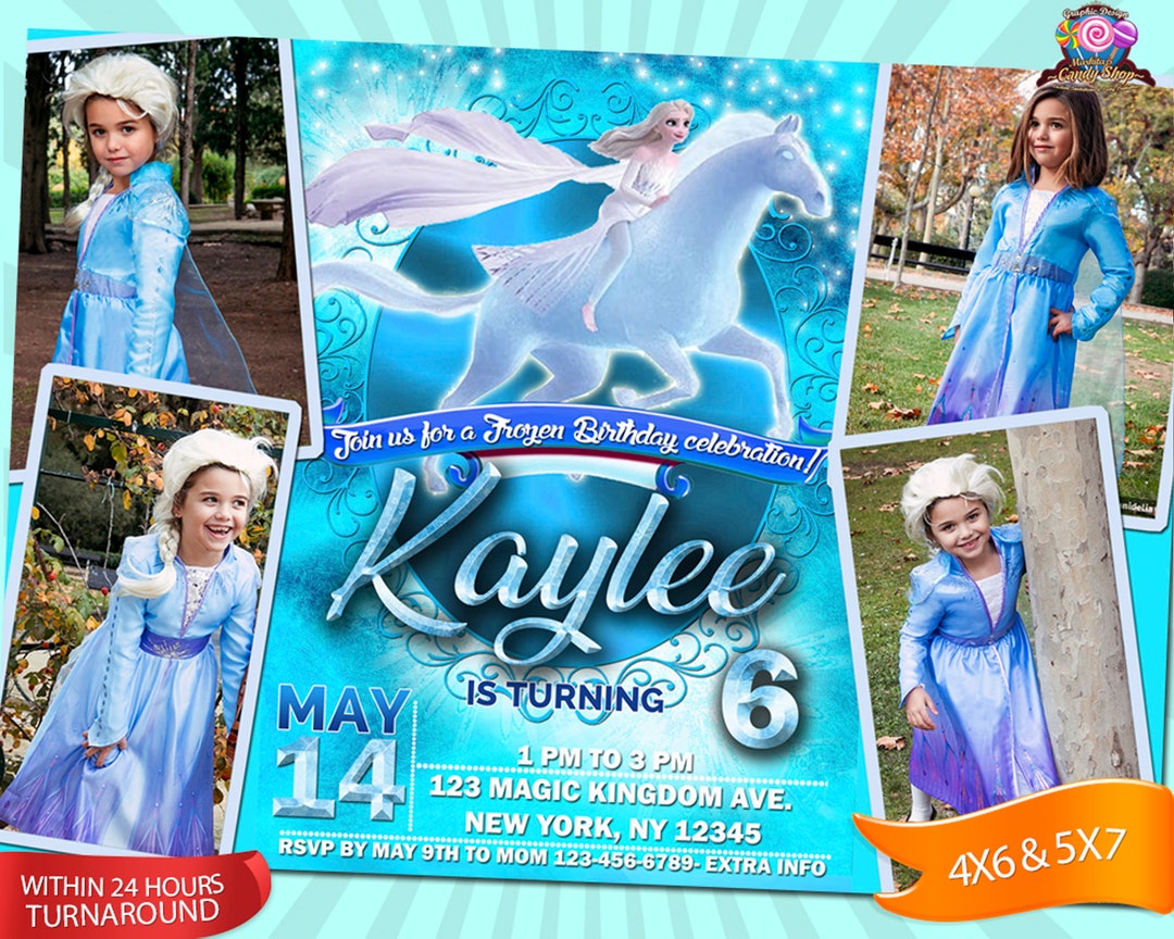 Frozen 2 Invitation Decorations Digital Invite Custom