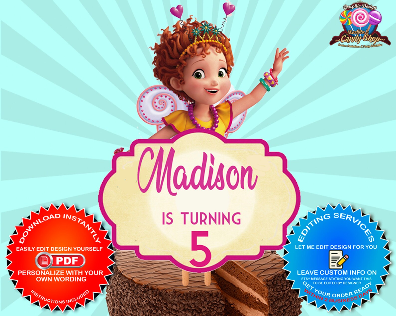 Fancy Nancy Printable Set Digital Design Instant | Etsy