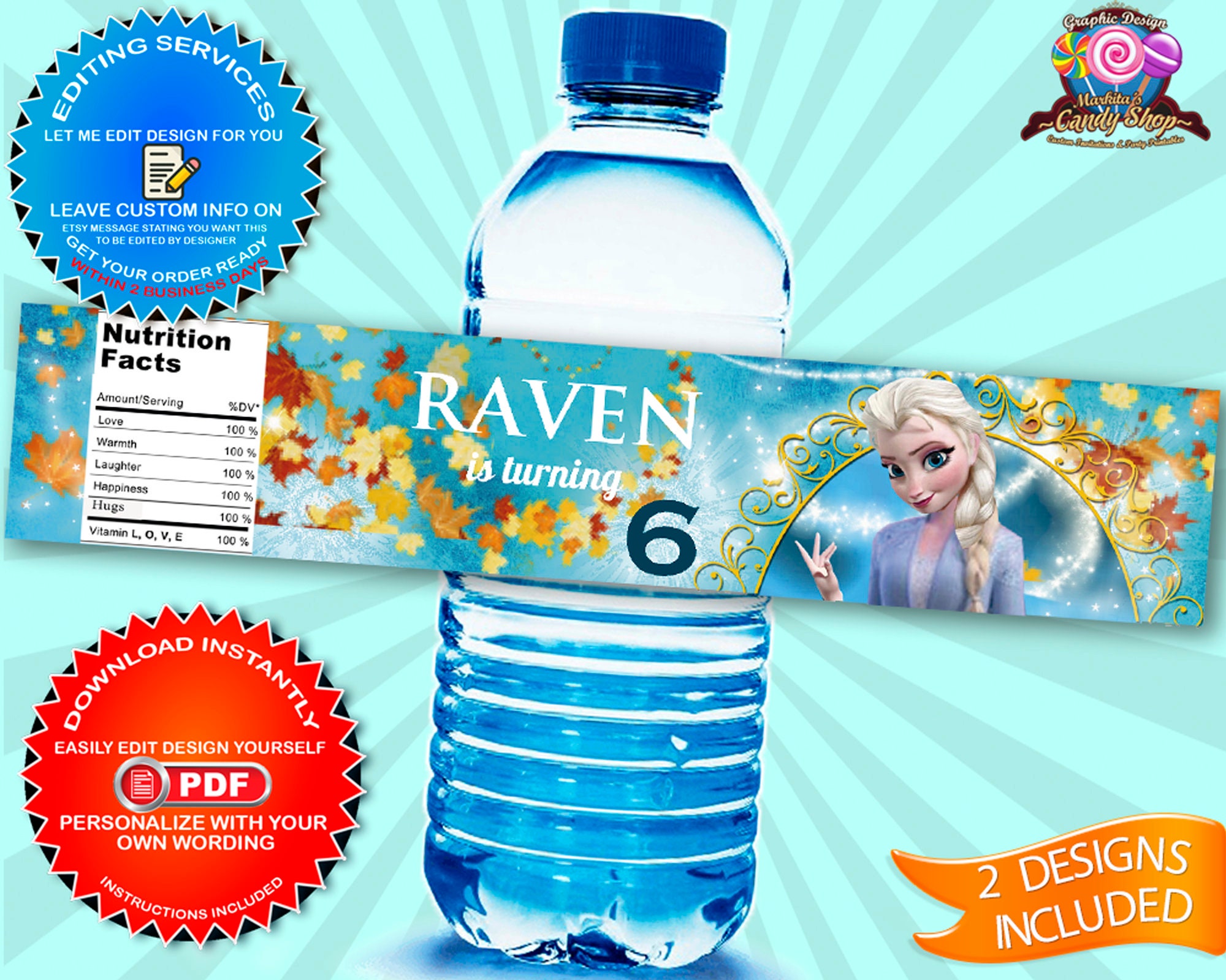 Frozen 2 Banner Printable Digital Design Instant | Etsy