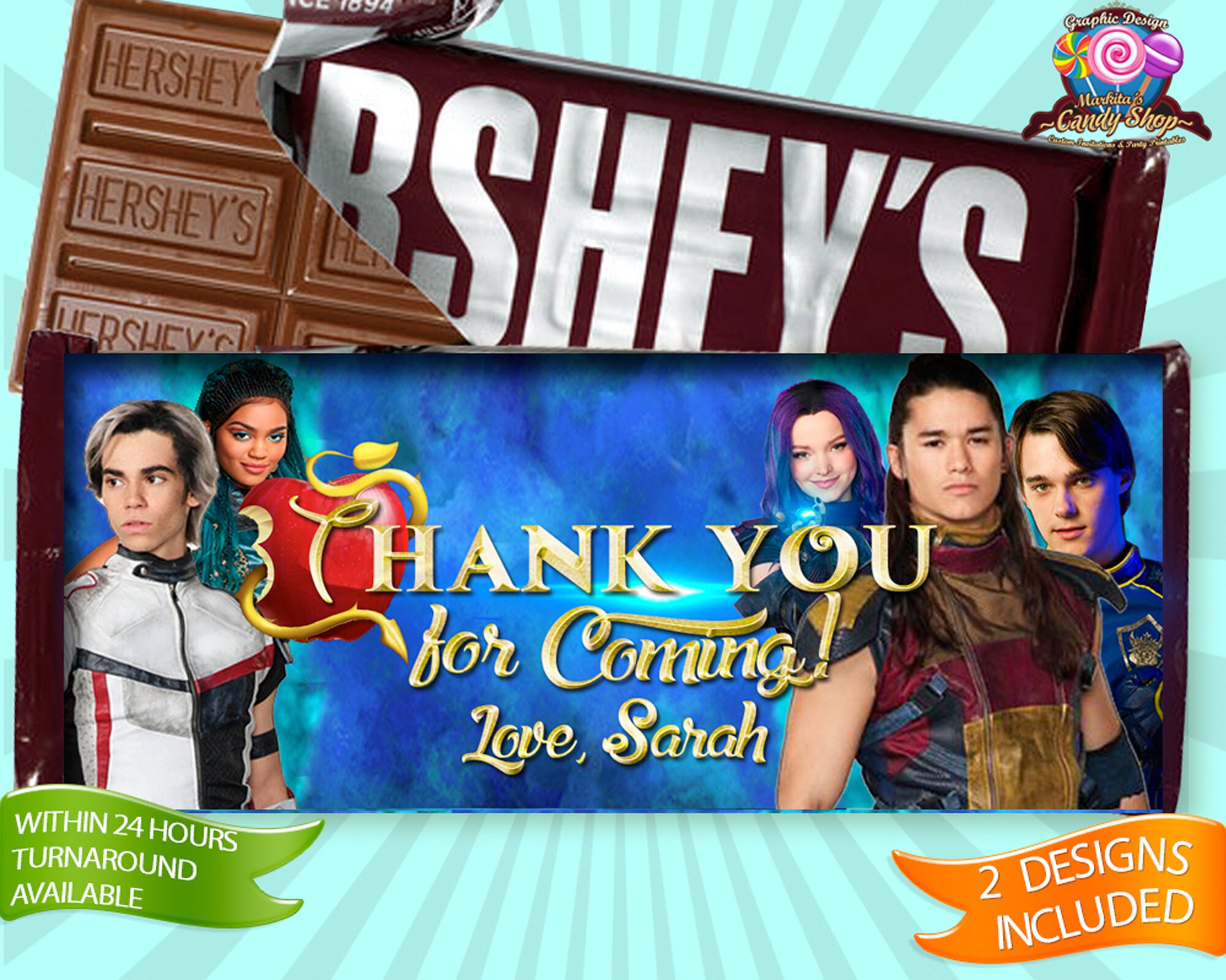 Descendants 3 Digital Welcome Sign Design Party | Etsy