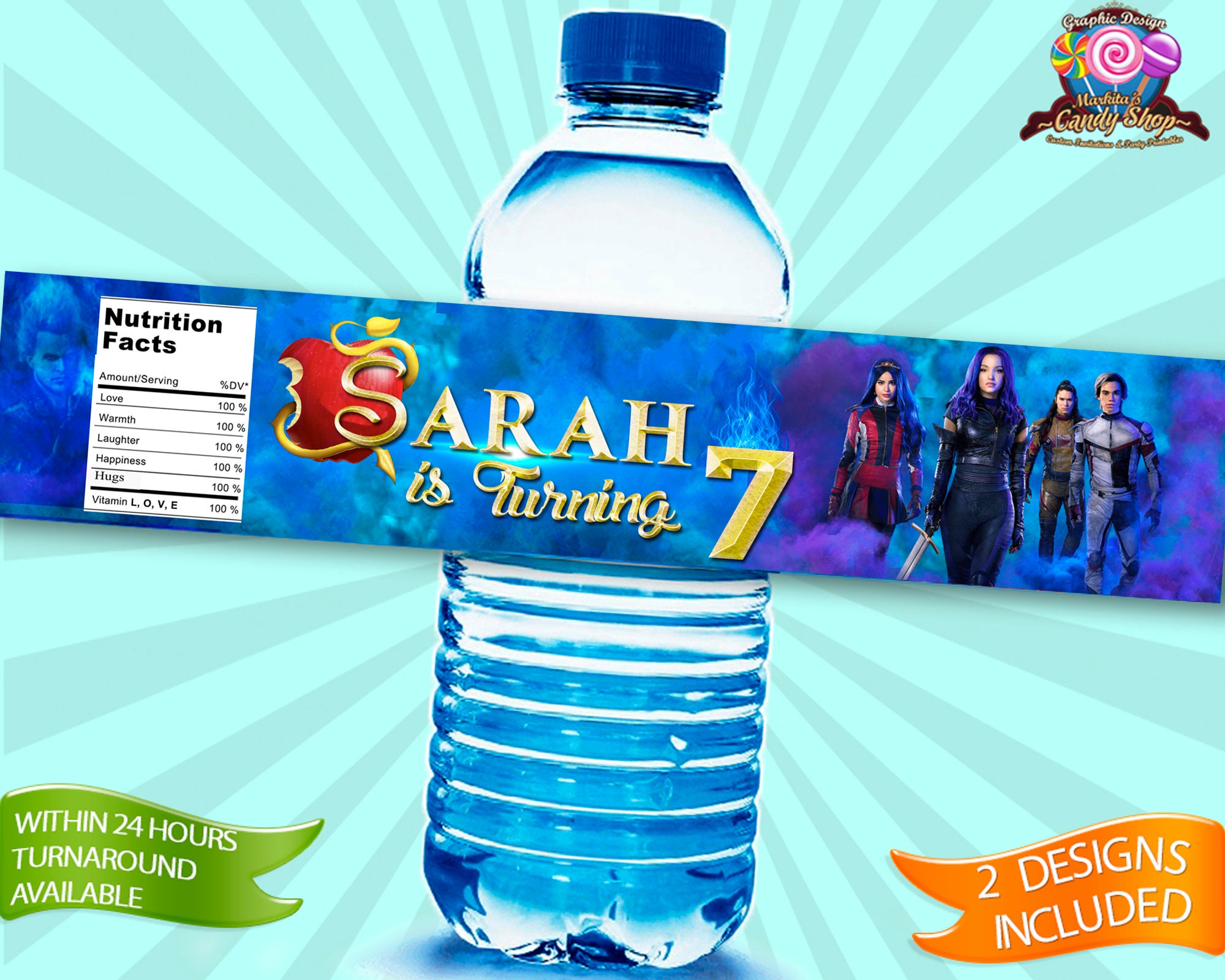 Descendants 3 Digital Welcome Sign Design Party | Etsy