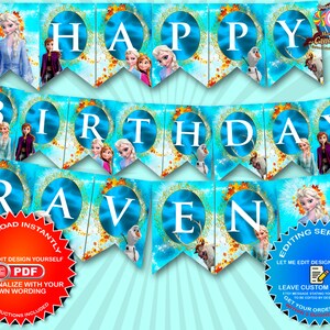 Frozen 2, Printable, Set, Digital, Design, Instant Download, Party ...