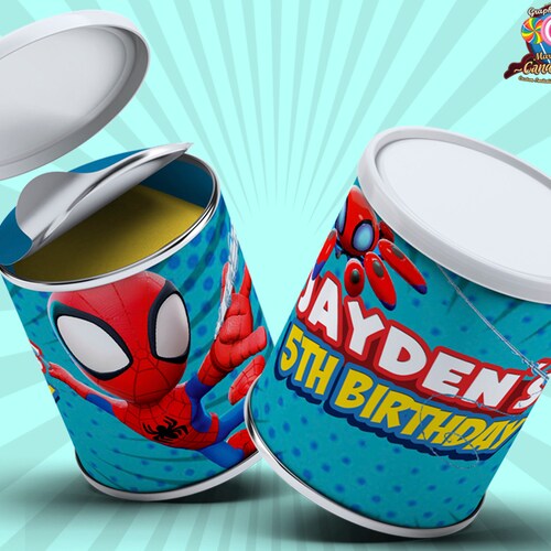 Spidey and His Amazing Friends Bubble Bottle Label Spiderman - Etsy