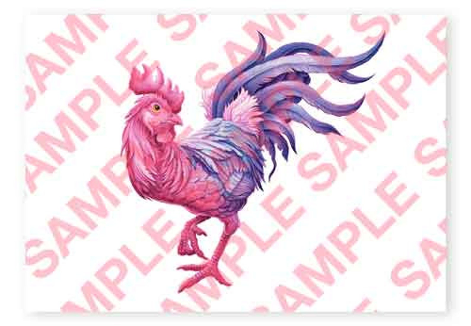 Rooster A4 Digital PDF Download - Etsy