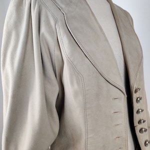 1970s Bill Gibb Suede Suit Jacket and Skirt - Etsy