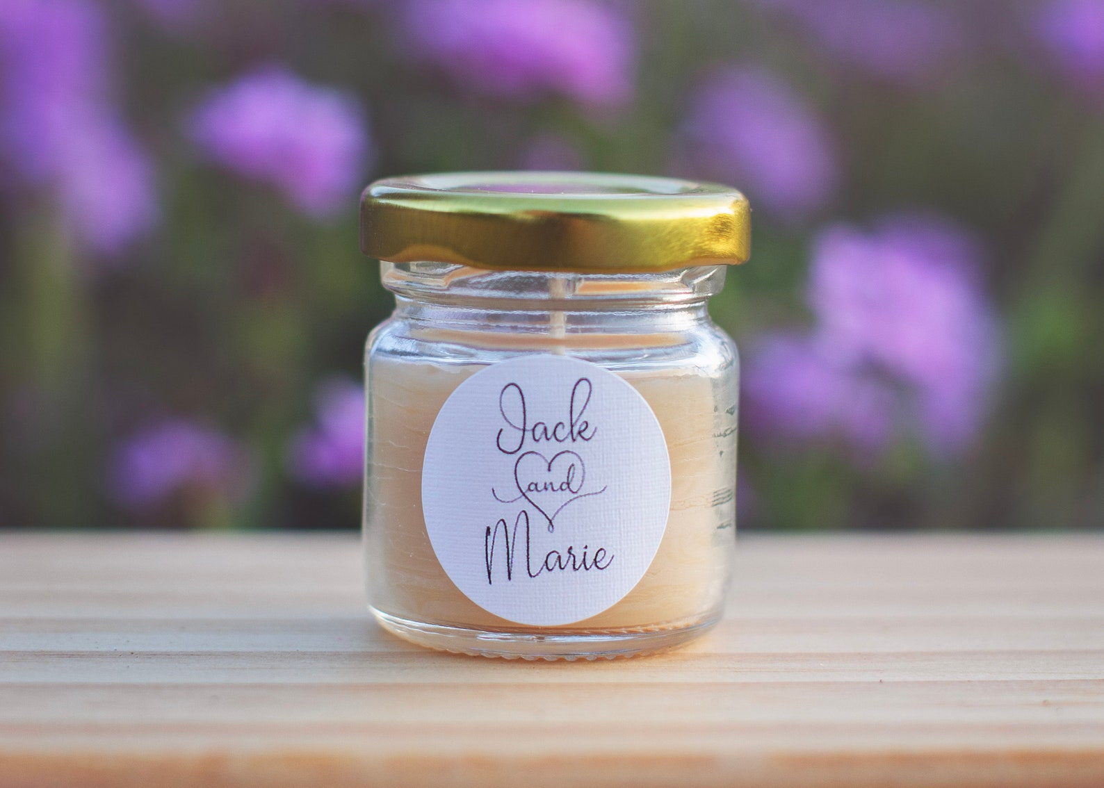 30g & 50g Filled Round Glass Jars : Honey, Petals, Beeswax Candle ...