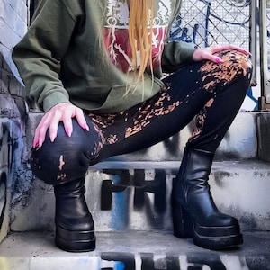 Women's Jogger Grunge Distress Rust Pants Activewear All Over Print ...