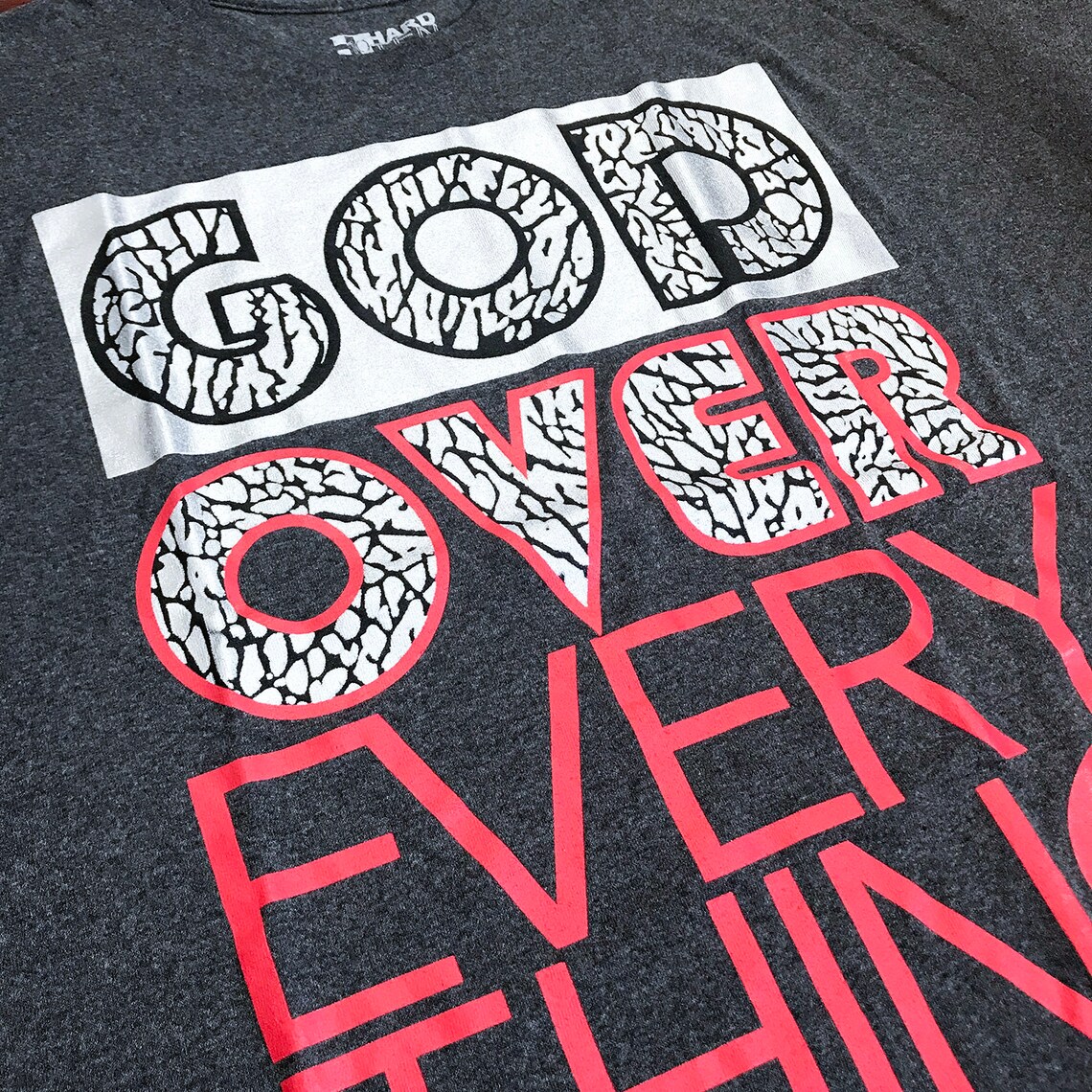 God Over Everything Men's T-shirt Religious Silver | Etsy