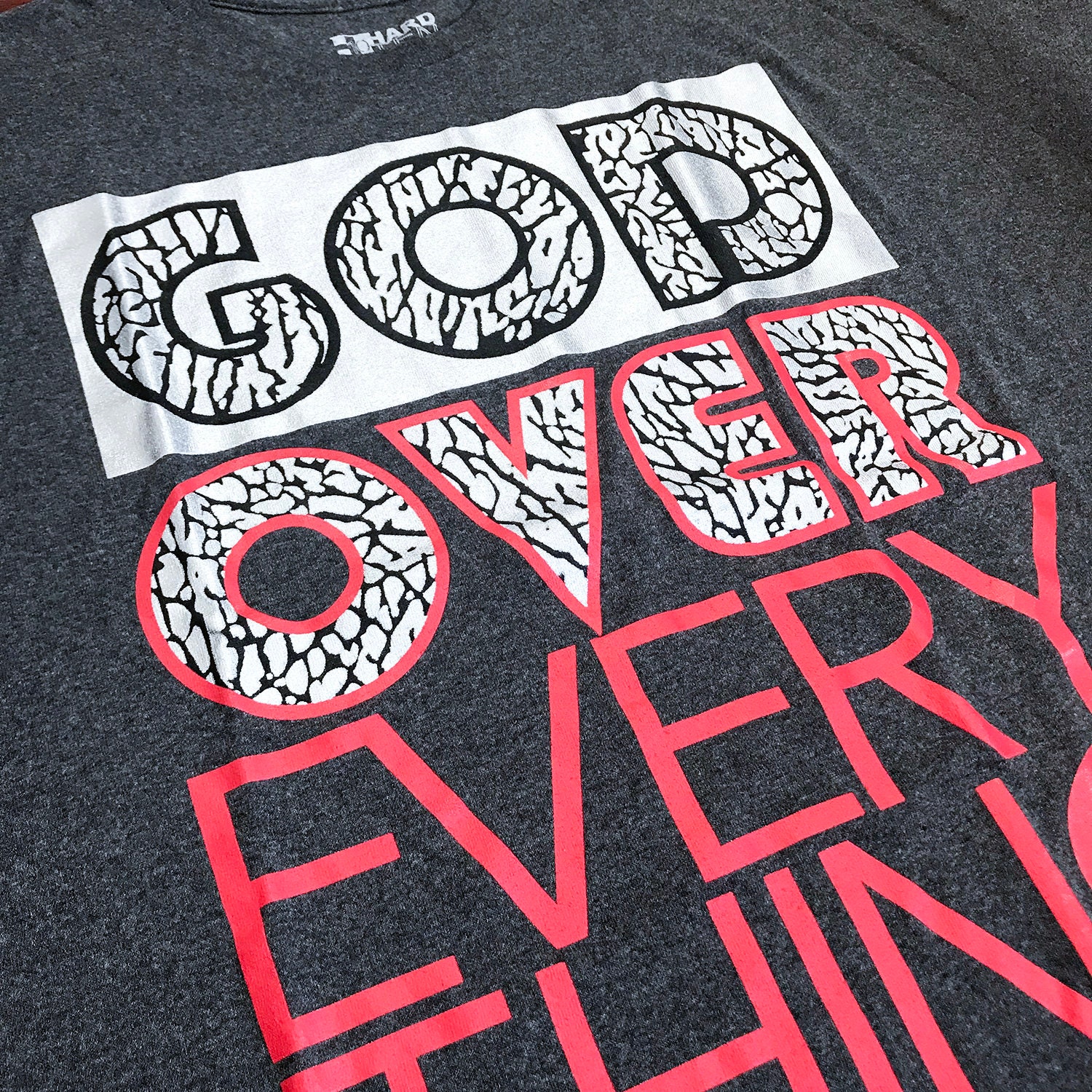 God Over Everything Men's T-shirt Religious Silver - Etsy