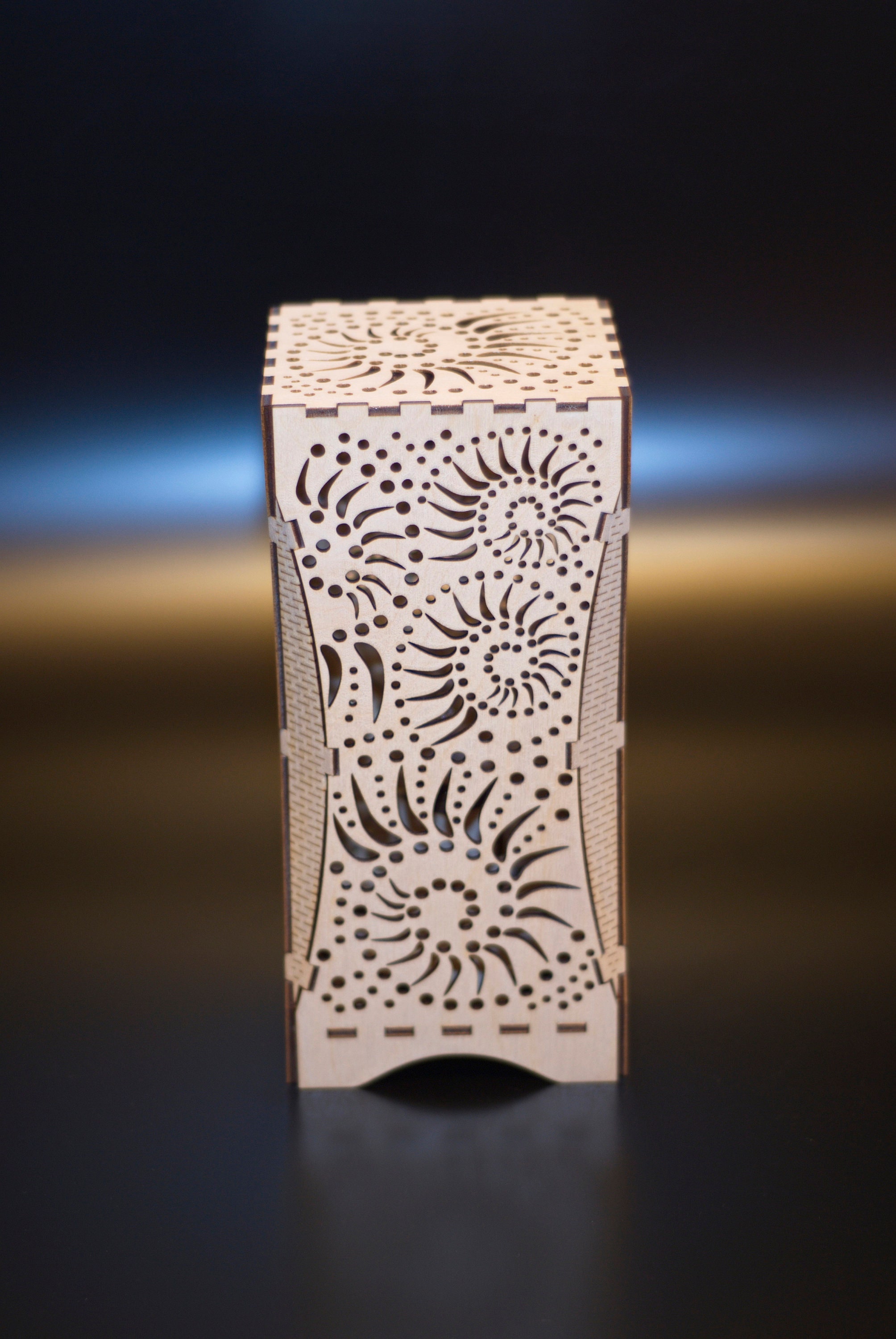 Night Light Vortex Accent Lamp Decorative Wooden Night Lamp | Etsy