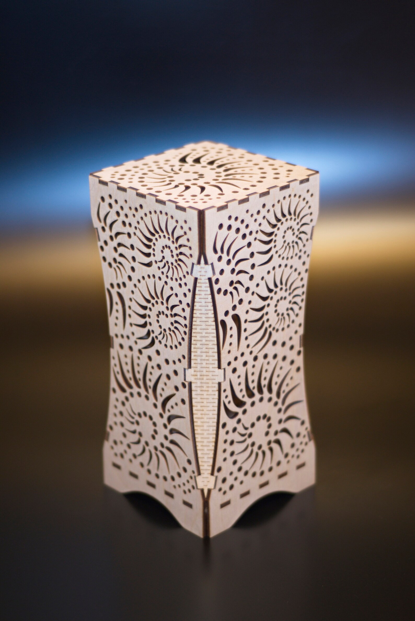 Night Light Vortex Accent Lamp Decorative Wooden Night Lamp for ...