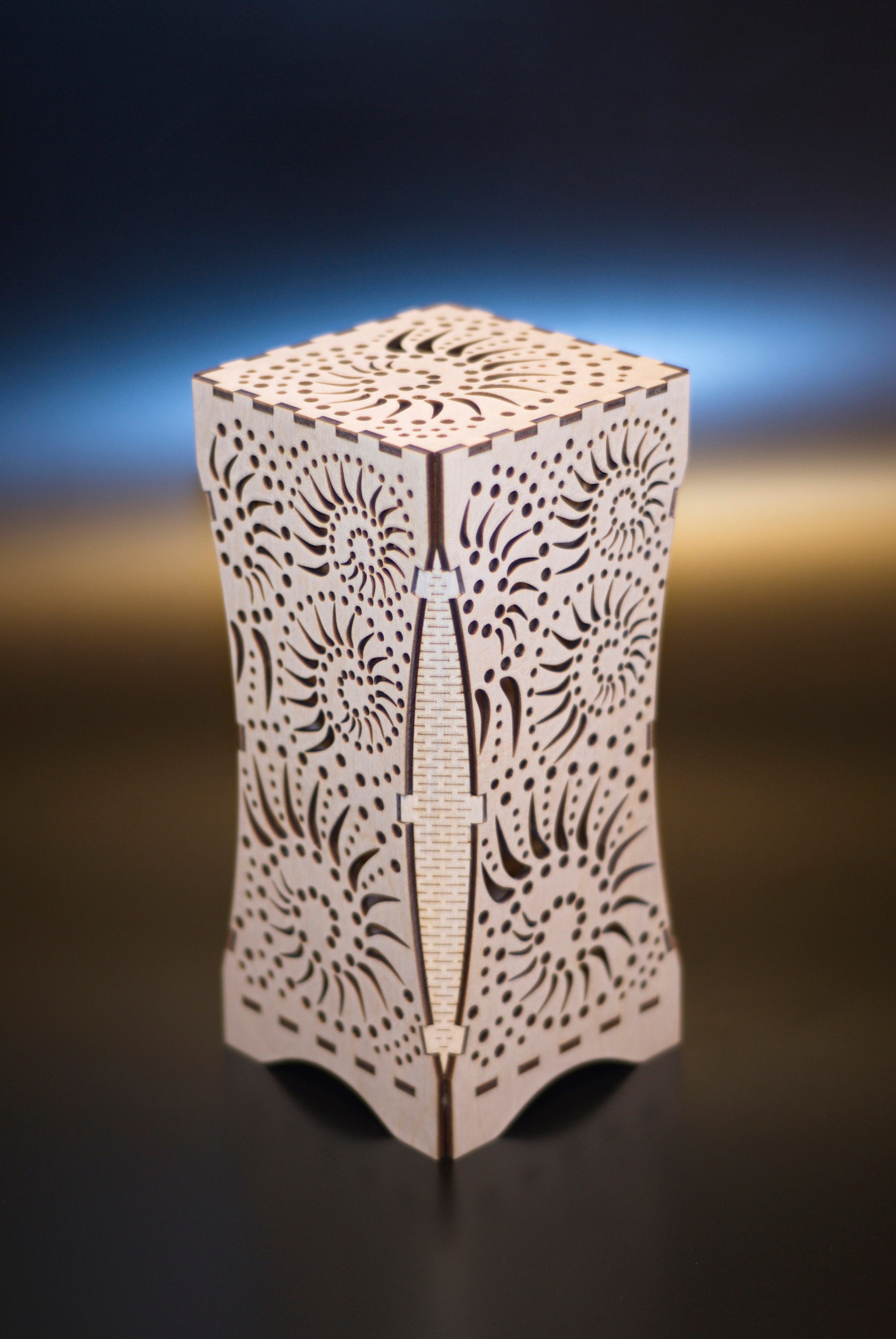 Night Light Vortex Accent Lamp Decorative Wooden Night Lamp for ...