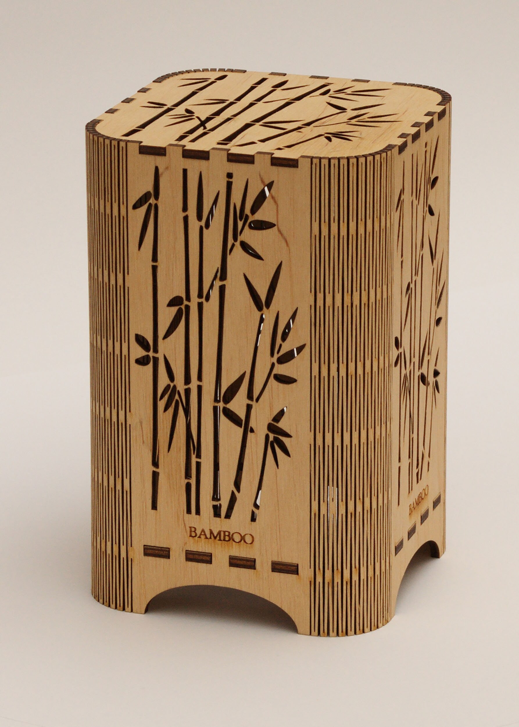 Bamboo Night Light Accent Lamp Mantra Decorative Wooden Night Lamp for ...