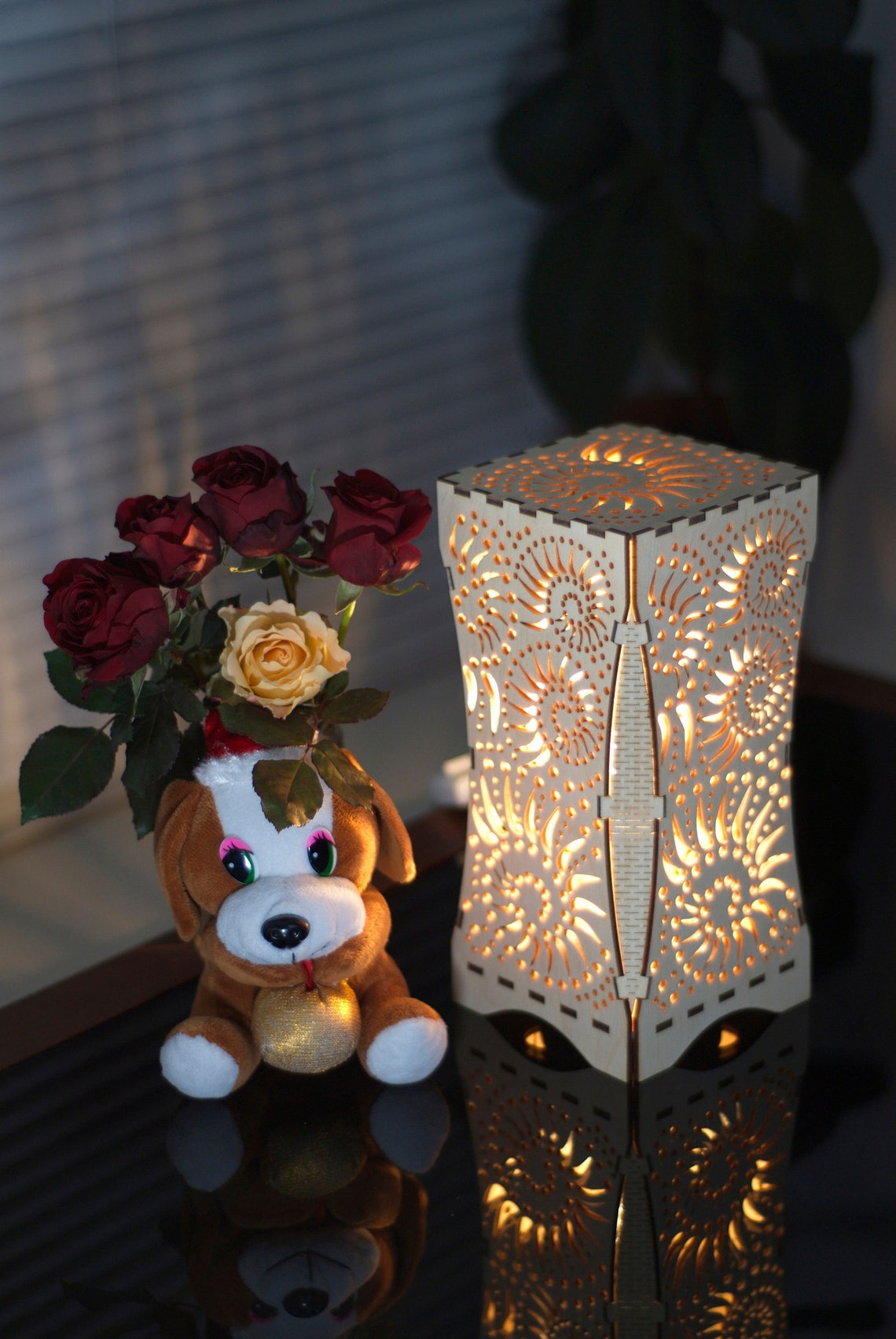 Night Light Vortex Accent Lamp Decorative Wooden Night Lamp - Etsy