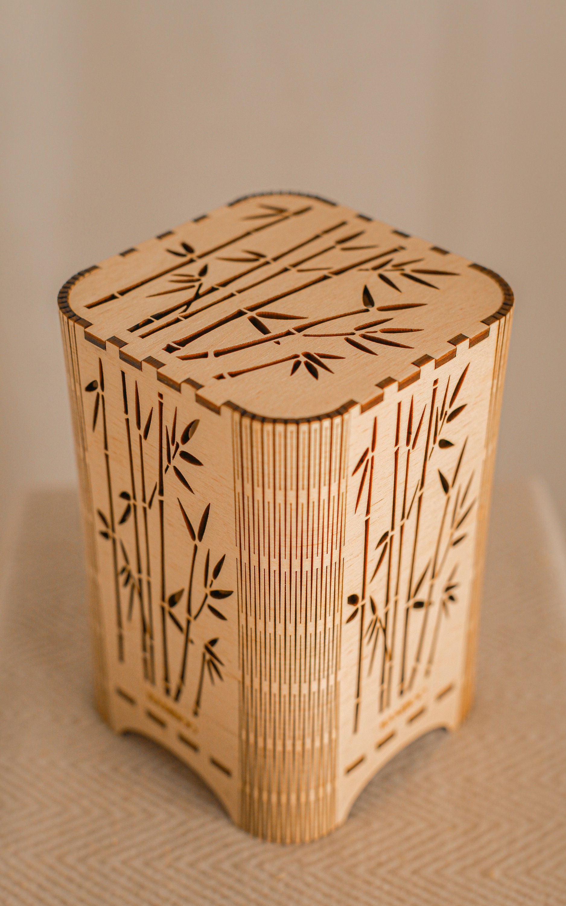 Bamboo Night Light Accent Lamp Mantra Decorative Wooden Night Lamp for ...