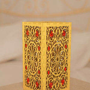 Yellow Night Light Accent Lamp Decorative Wooden Night Lamp - Etsy