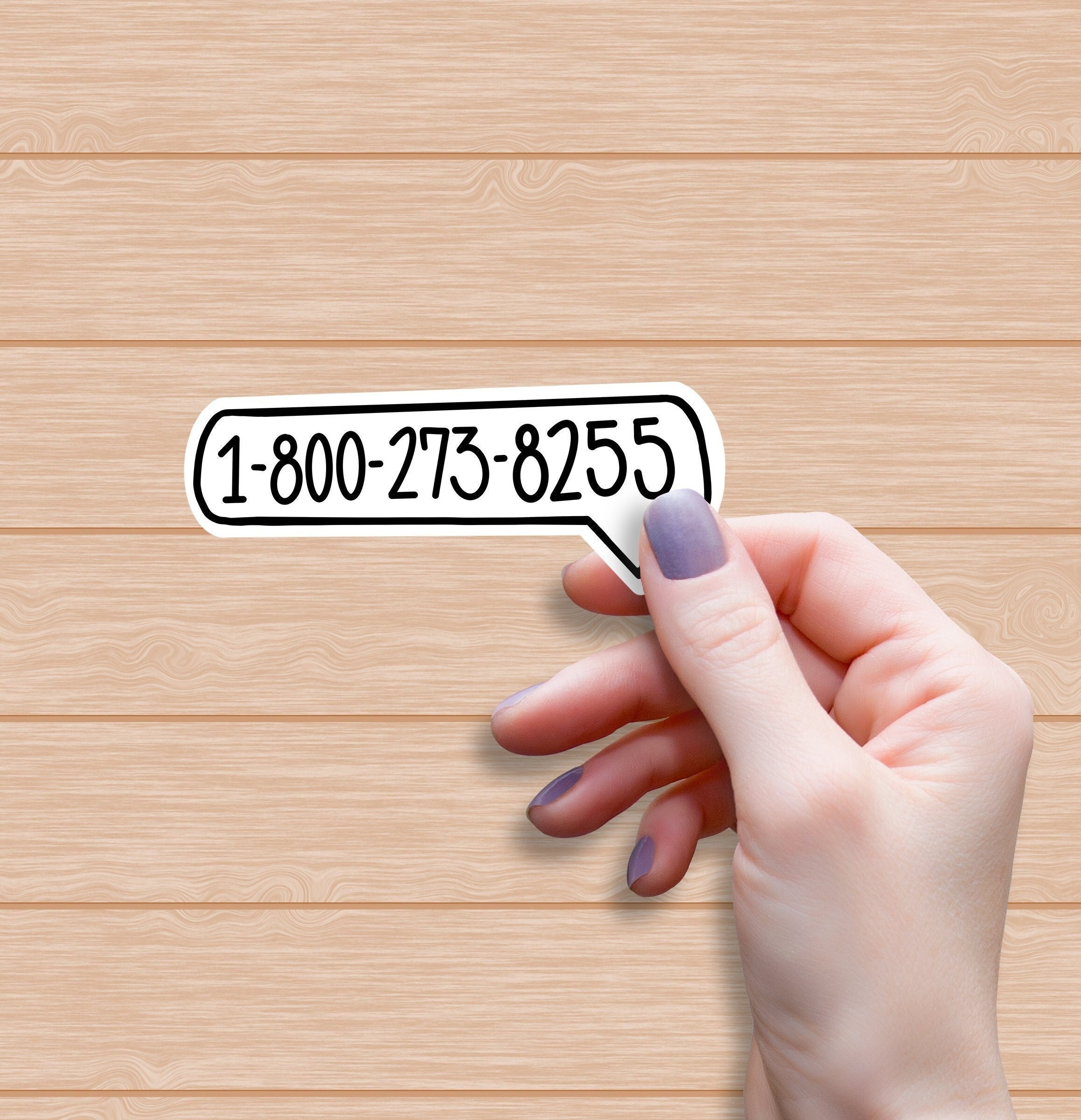 Suicide Hotline Sticker Waterproof Sticker Mental Health - Etsy
