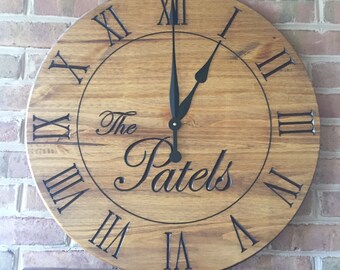 Custom wall clock | Etsy