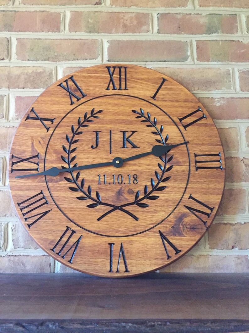 Custom wall clock personalized wedding gift newlywed gift | Etsy