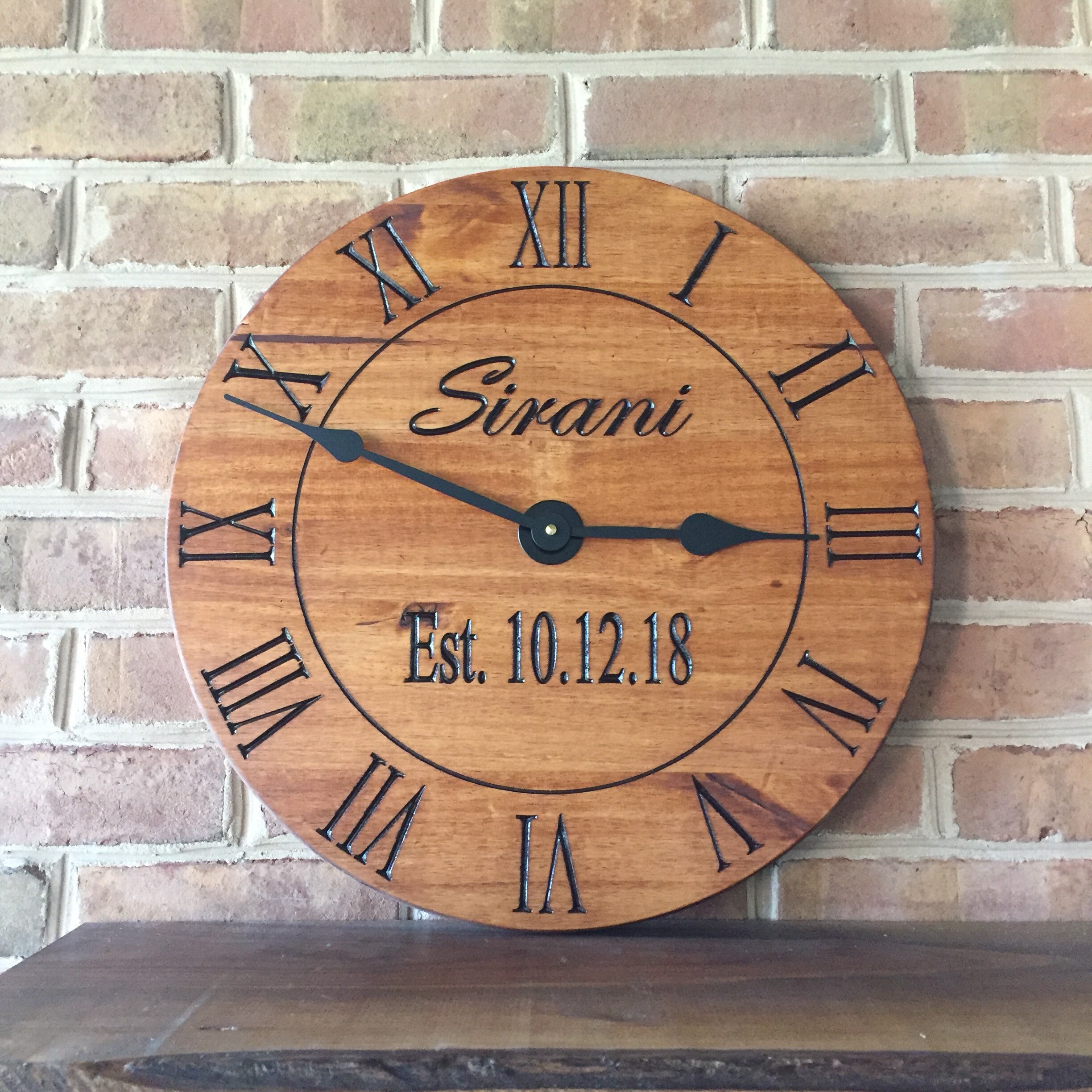 Anniversary Clock 18 Large Wall Clock Personalized Etsy anniversary-clock-18-large-wall-clock-personalized-etsy