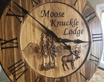 Rustic Cabin Clock | Etsy