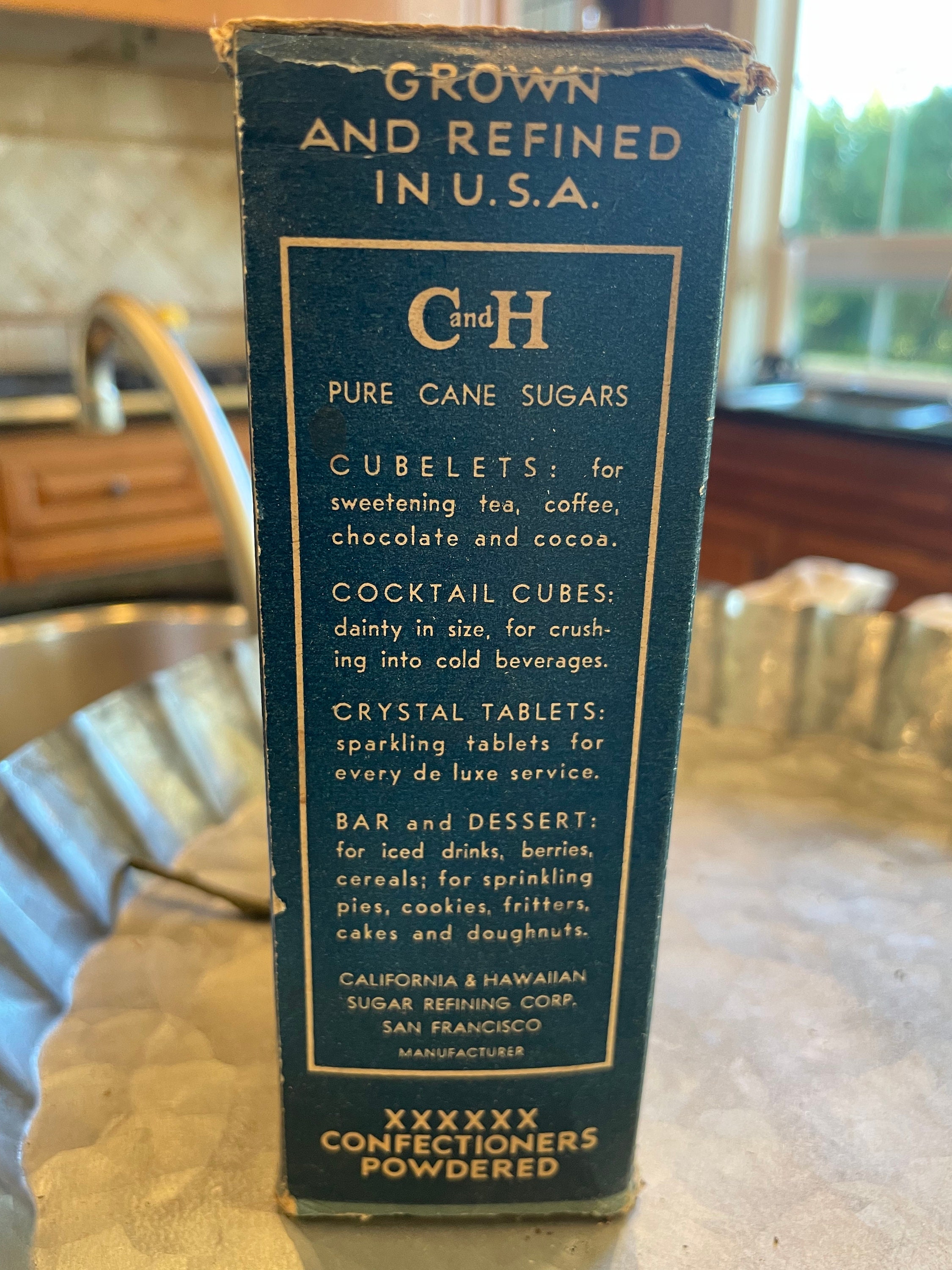 Vintage C&H Sugar Box - Display - Etsy