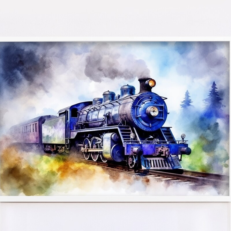 Train Art - Etsy