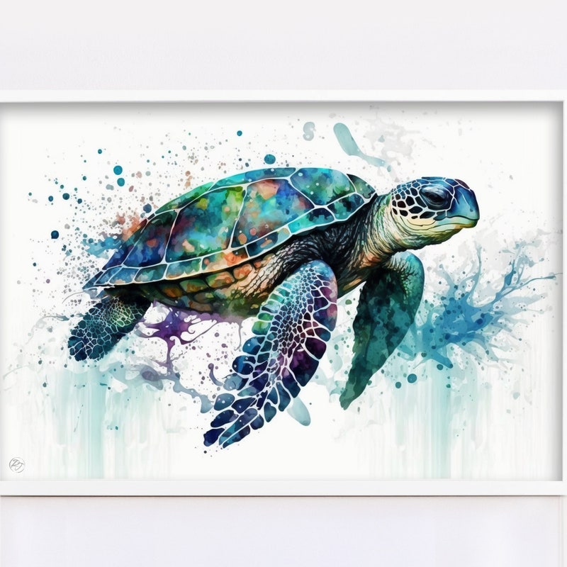 Turtle Art - Etsy