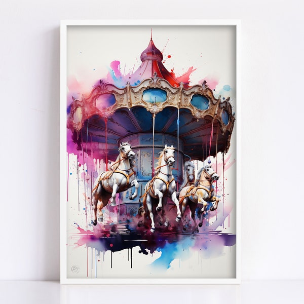 Carousel Art - Etsy